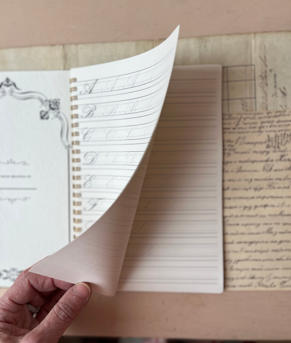 Calligraphy Exercise Notebook – Blackbird Vintage Finds