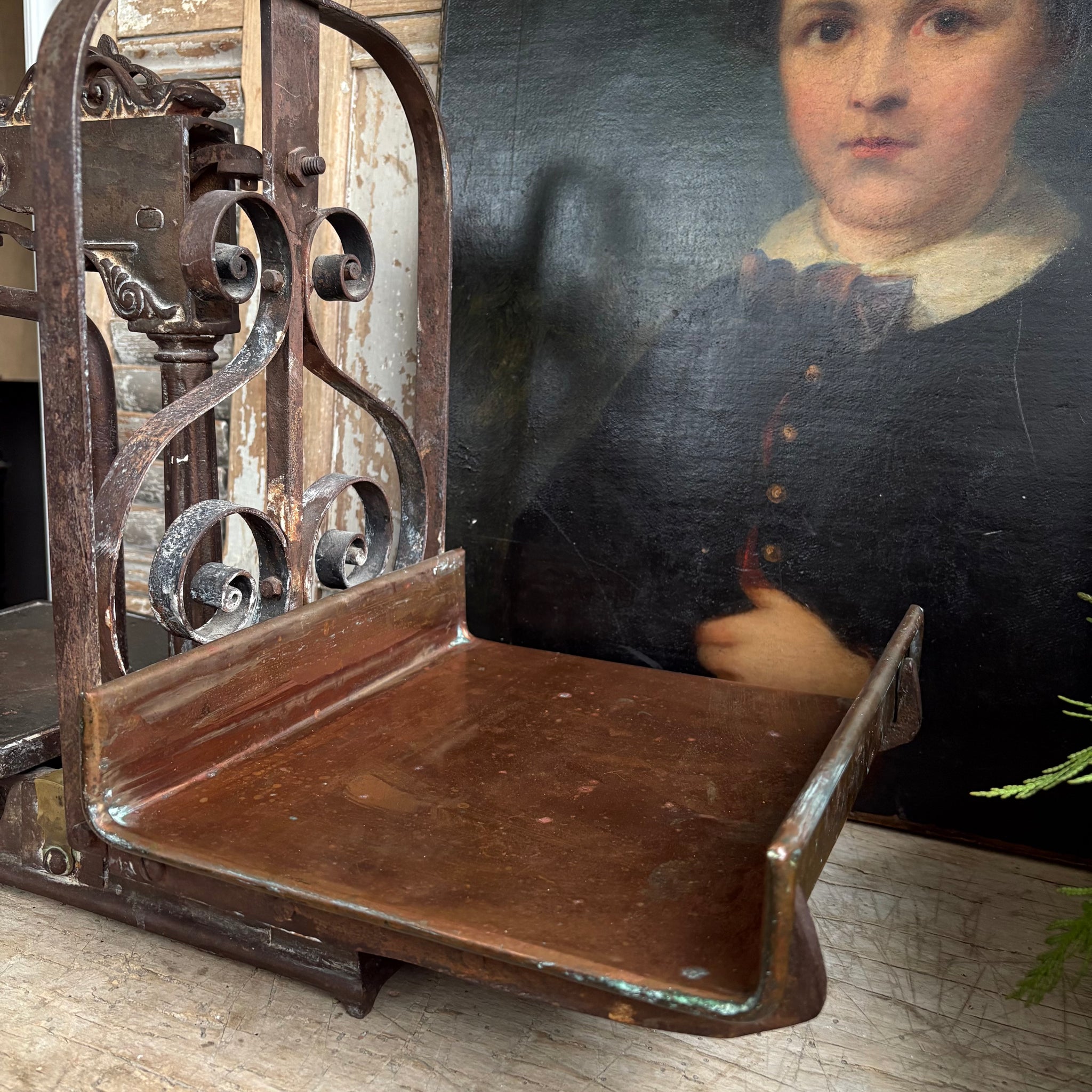 19th-Century Merchant’s Balance Scale with Copper Pan – Blackbird ...