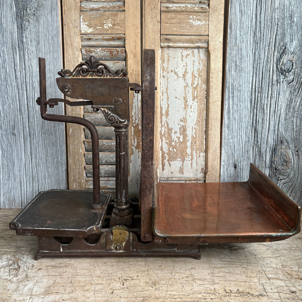 19th-Century Merchant’s Balance Scale with Copper Pan – Blackbird ...