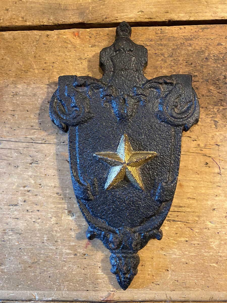 Pair of Antique Cast Iron Plaques – Blackbird Vintage Finds