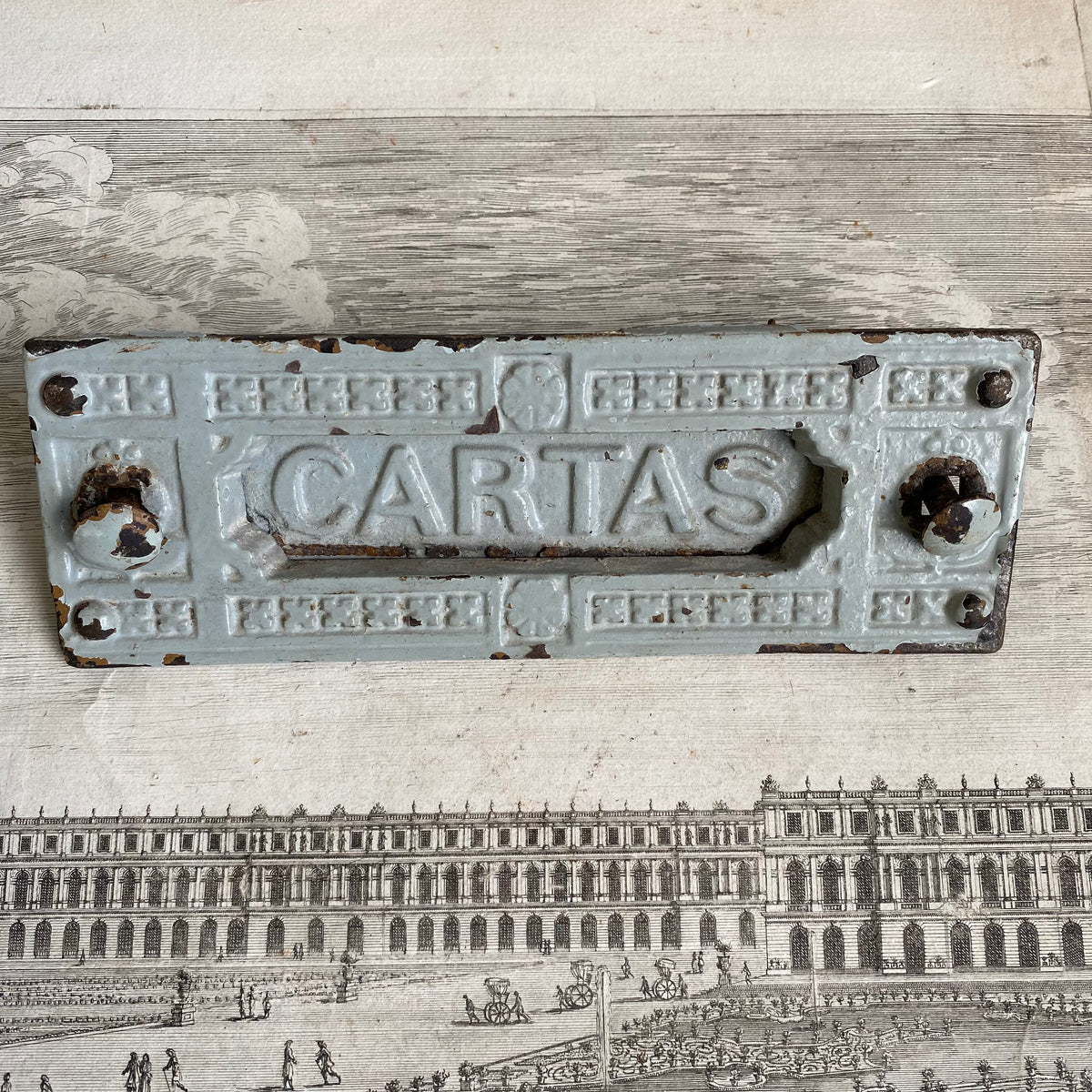 Vintage European Cast Iron Mail Slot – Blackbird Vintage Finds