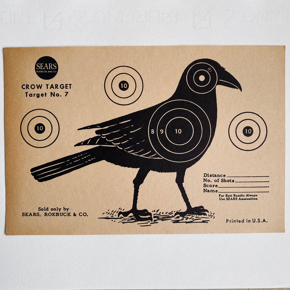 Vintage Paper Target c1950s – Blackbird Vintage Finds